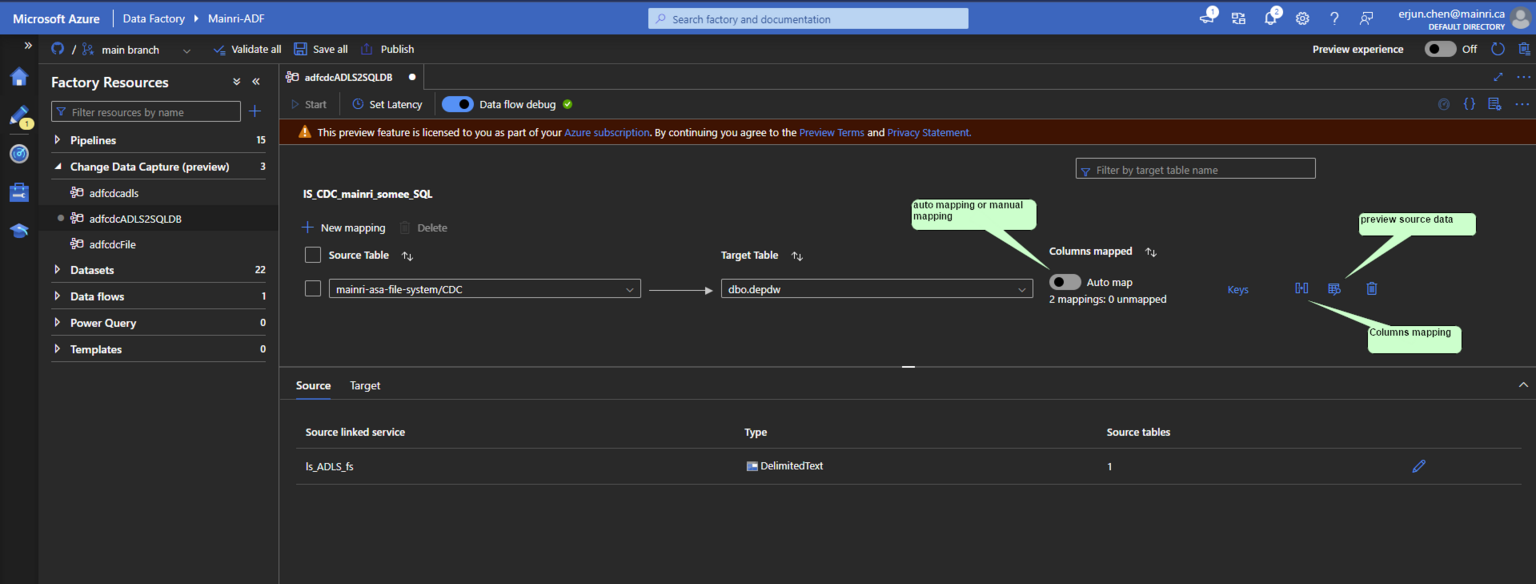 Change Data Capture with Azure Data Factory and Synapse Analytics – mainri