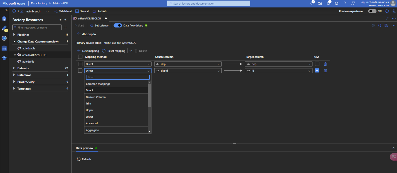 Change Data Capture with Azure Data Factory and Synapse Analytics – mainri