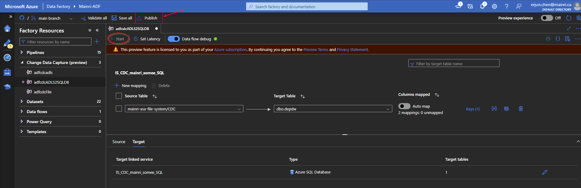 Change Data Capture with Azure Data Factory and Synapse Analytics – mainri