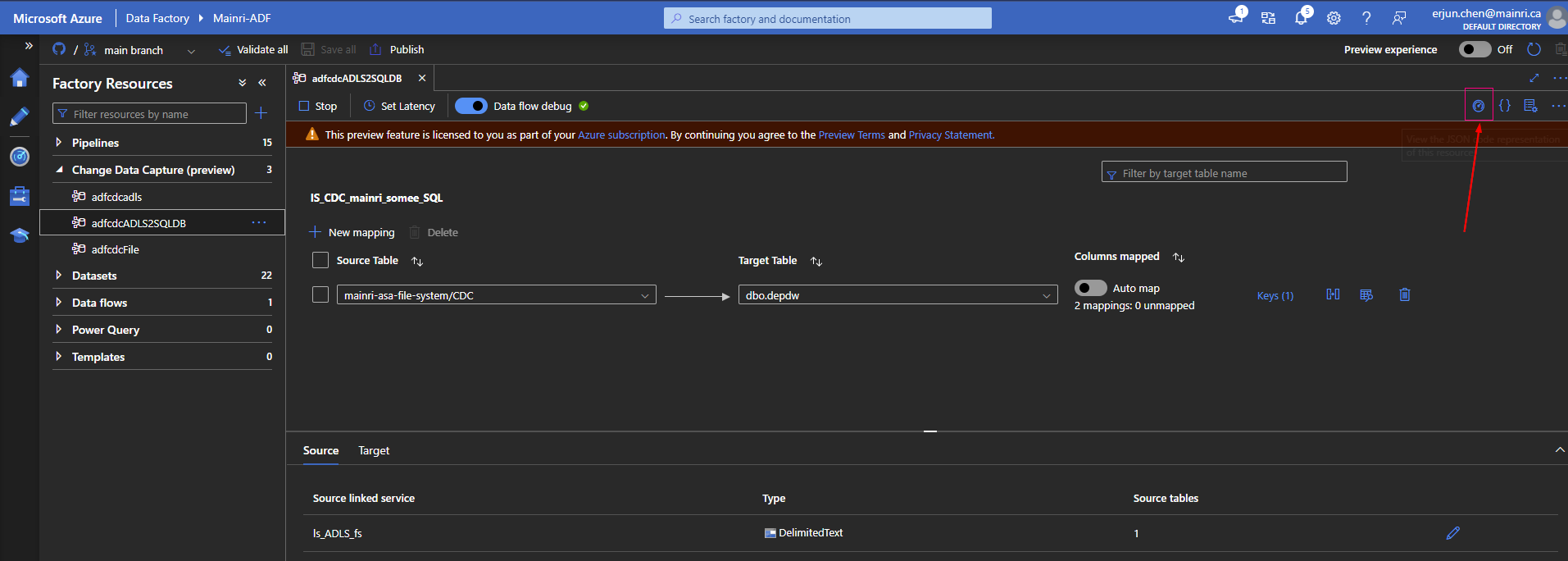 Change Data Capture with Azure Data Factory and Synapse Analytics – mainri